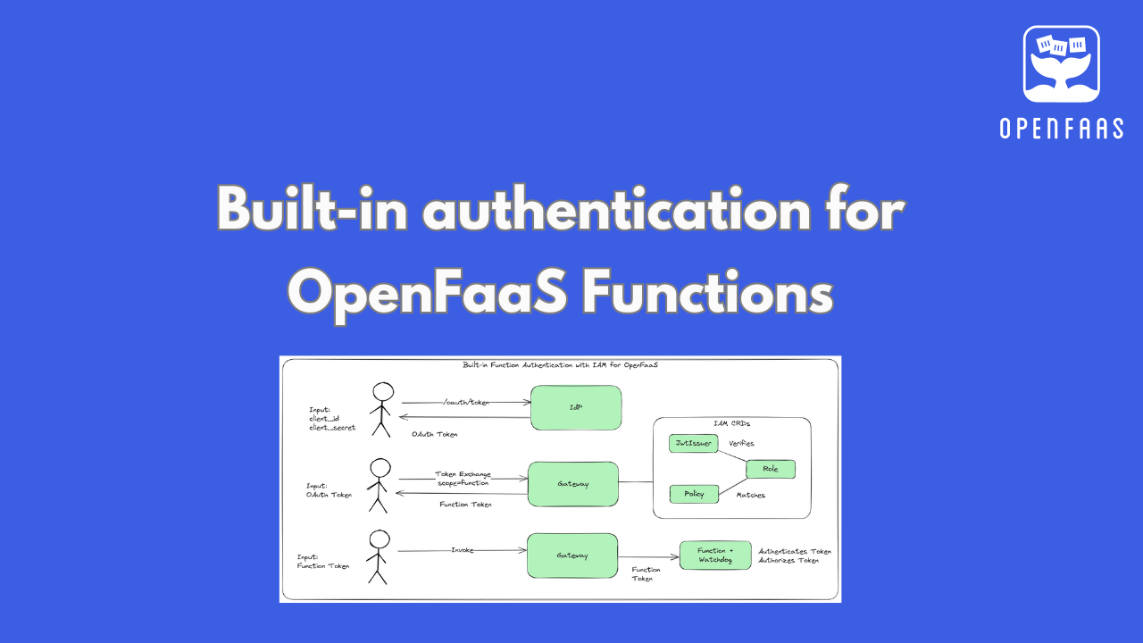 Introducing Built In Authentication For Openfaas Functions Openfaas Serverless Functions